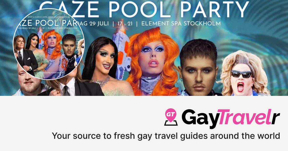 GAZE Pride Pool Party in Stockholm, Sweden (July 29, 2024) - GayTravelr