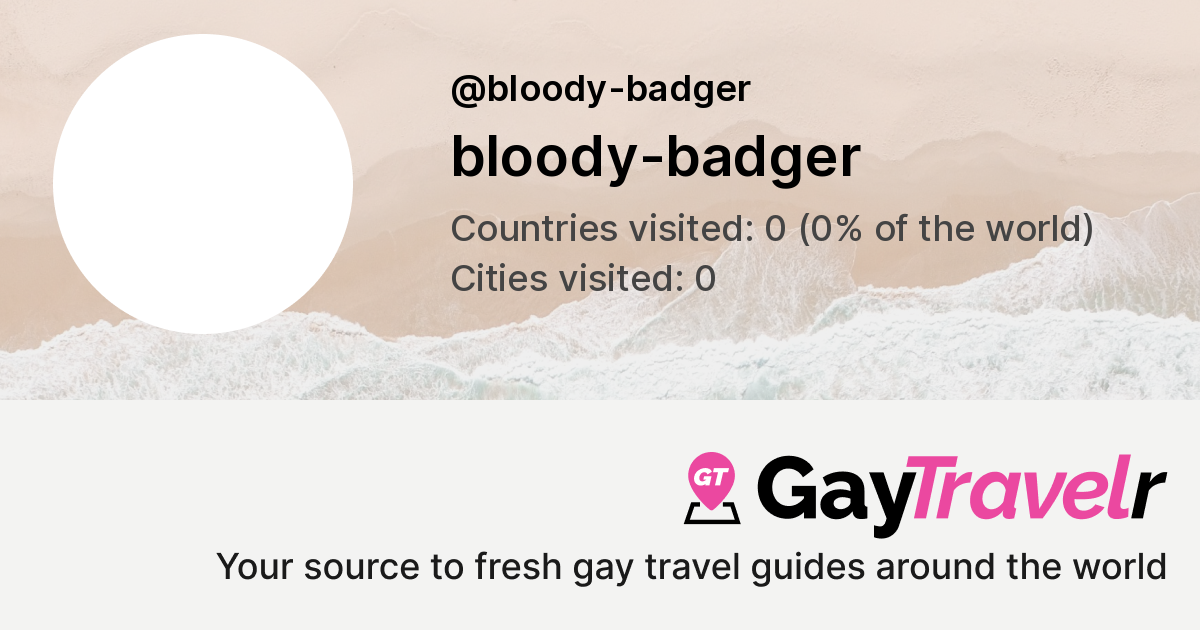 @bloody-badger - bloody-badger in Belgium - GayTravelr - GayTravelr