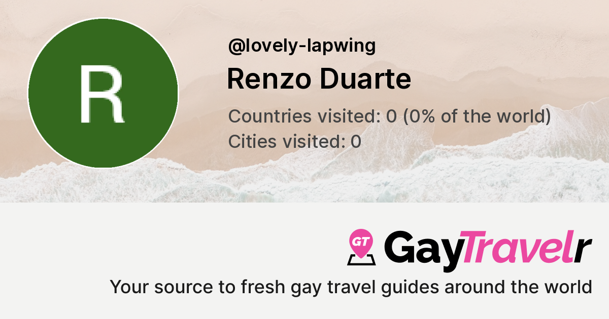 @lovely-lapwing - Renzo Duarte - GayTravelr - GayTravelr
