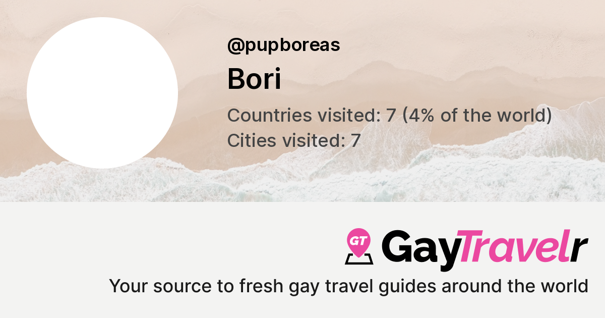 @pupboreas - Bori in United States - GayTravelr - GayTravelr