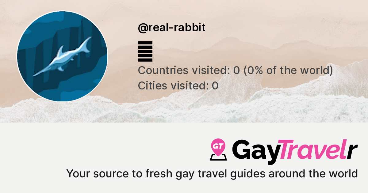 @real-rabbit - 宇 - GayTravelr - GayTravelr